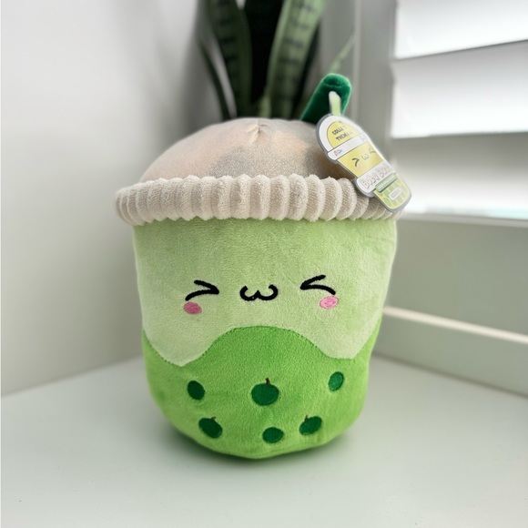 Grafix | Toys | Nwt Green Apple Boba Plush | Poshmark